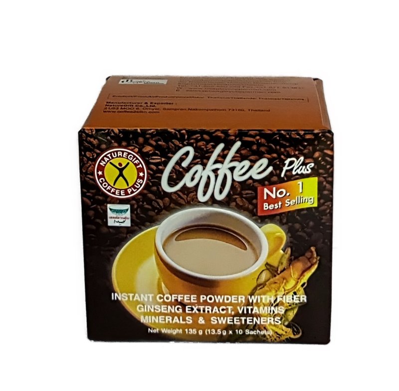 Kaffe med Ginseng extrakt 135g Coffee Plus - Drycker